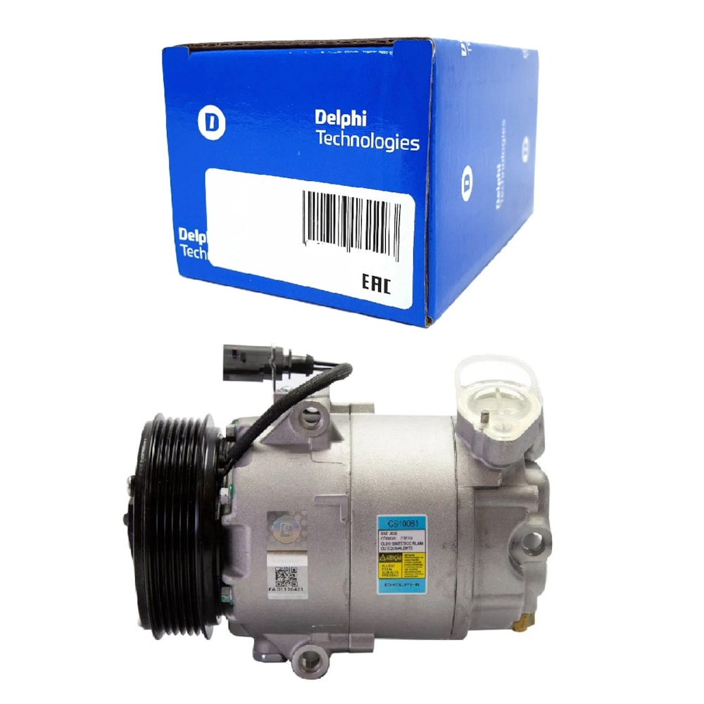 COMPRESSOR VW VOLKSWAGEN FOX 1.0/1.6 2003 A 2007 6PK CVC - DELPHI ...